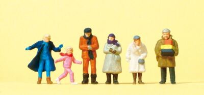 Passers By Winter Clothing (6) Standard HO/OO Gauge Preiser 14037 | eBay