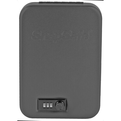 SnapSafe, Lock Box, X-Large, 10" x 7" x 2", Combo Lock, 16 Gauge Steel ...