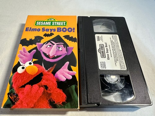 Sesame Street Elmo Says Boo VHS Tape 1997 Halloween | eBay