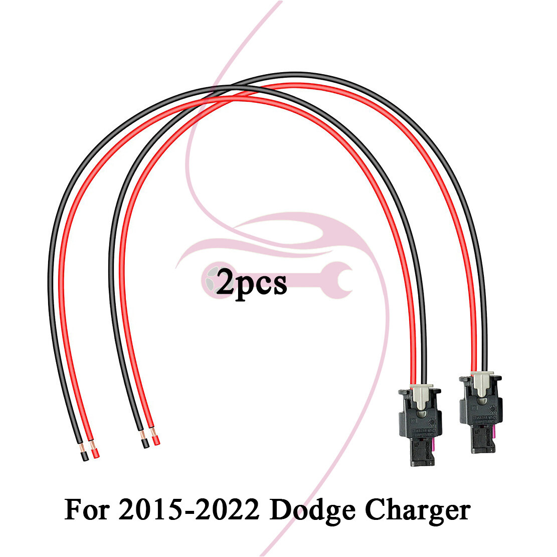 For Dodge Charger 2015-2022 2PCS Side Marker Light Wiring Harness ...