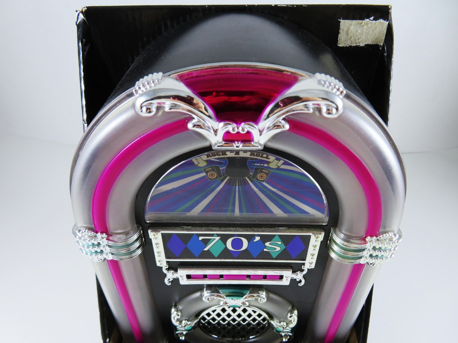 Dyno Jukebox Musical Illuminated Centerpiece 70's Rock & Roll Plays 3 ...