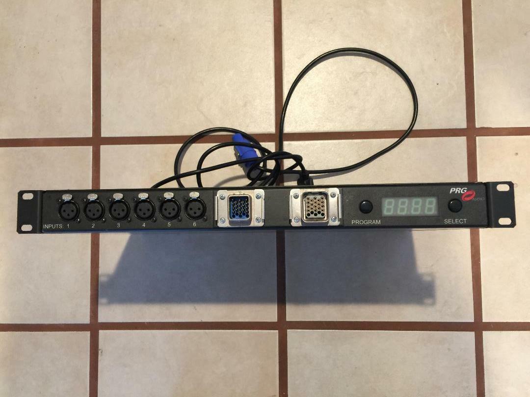 Audio input panel to output panel with electronic matrix memory (ONE ...