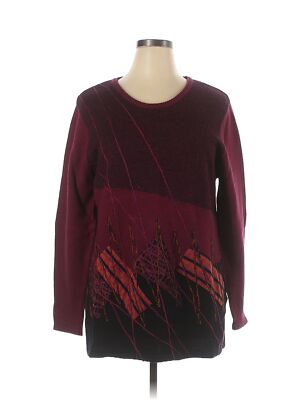 KOOS Of Course! Women Red Pullover Sweater 1X Plus | eBay