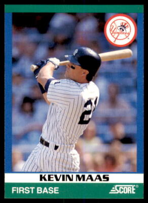1991 SCORE RISING STAR NEW YORK YANKEES #40 KEVIN MAAS MINT | eBay