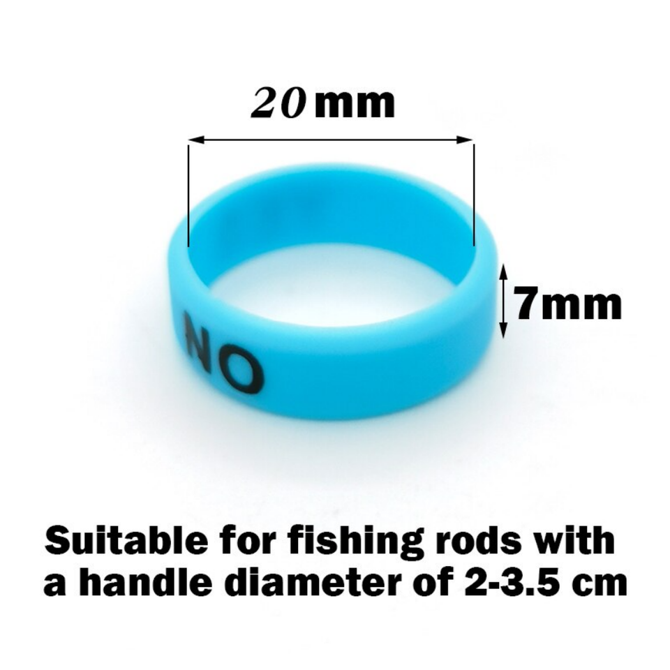 20pcs Fishing Rod Handle Protective Case Lure Silica Gel Rod Clip O ...