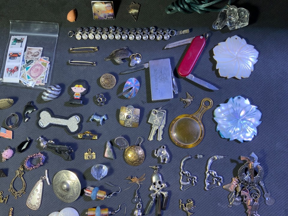 Junk Drawer Lot Random Stuff Vintage and modern items. Unknown metals ...