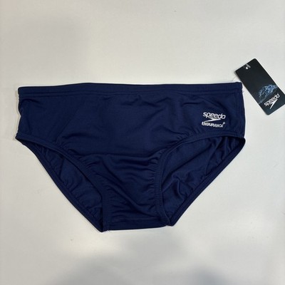 New Speedo Men's Endurance Solid Swim Race Brief 34" 8805012 | eBay