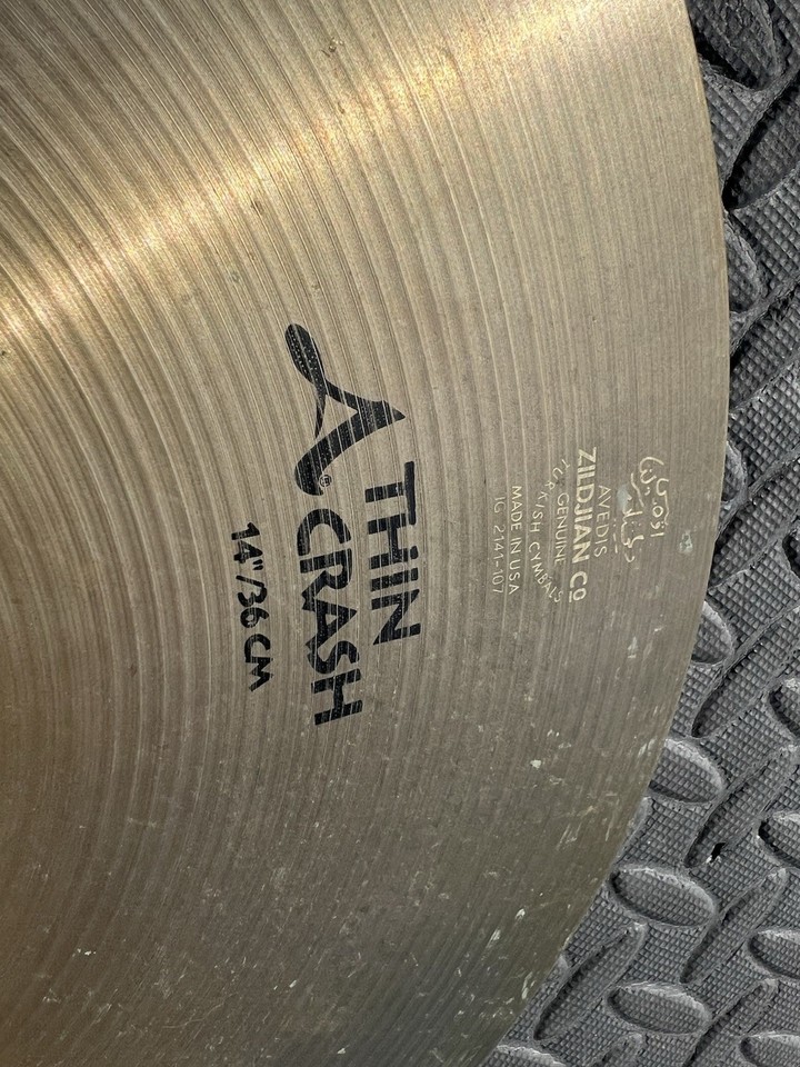 Zildjian 14" Avedis Thin Crash Cymbal | eBay