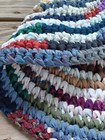 Handmade Crochet round multi colored spiral Rag Rug | eBay