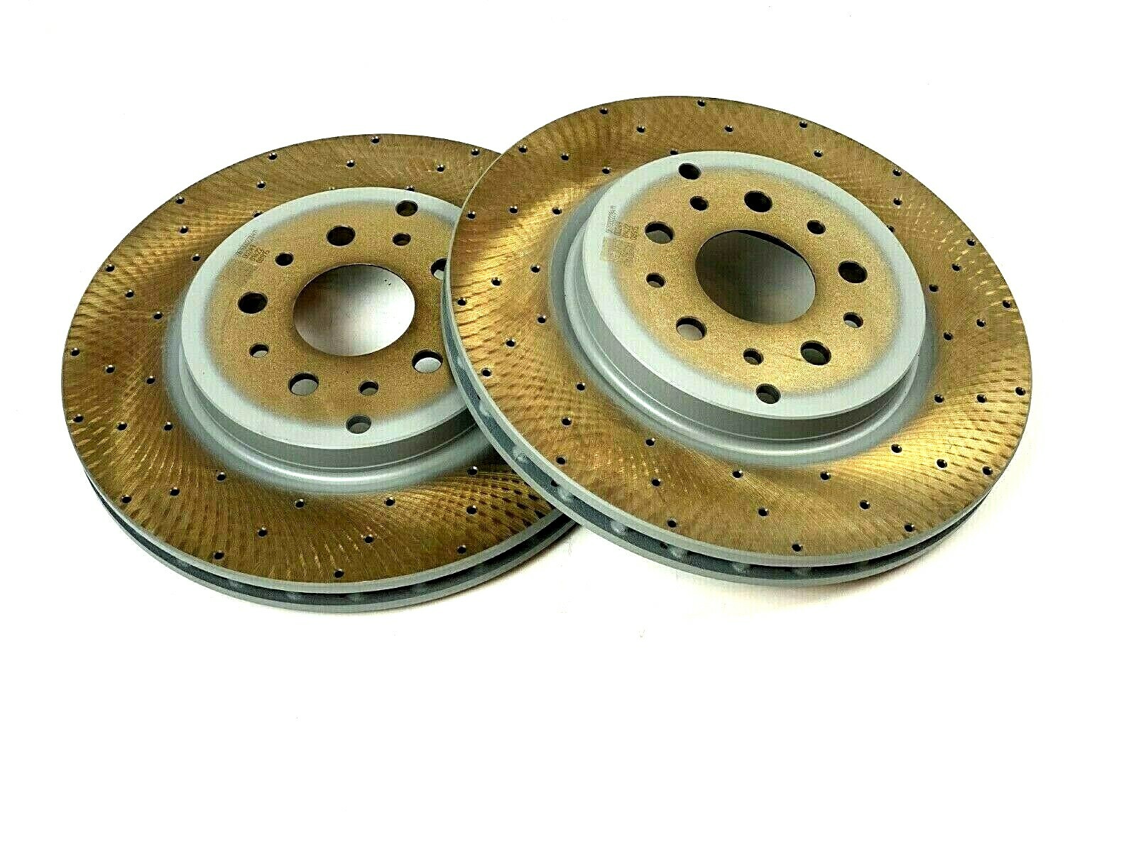 Maserati Quattroporte Granturismo Front Cross Drilled Brake Disc Rotors ...