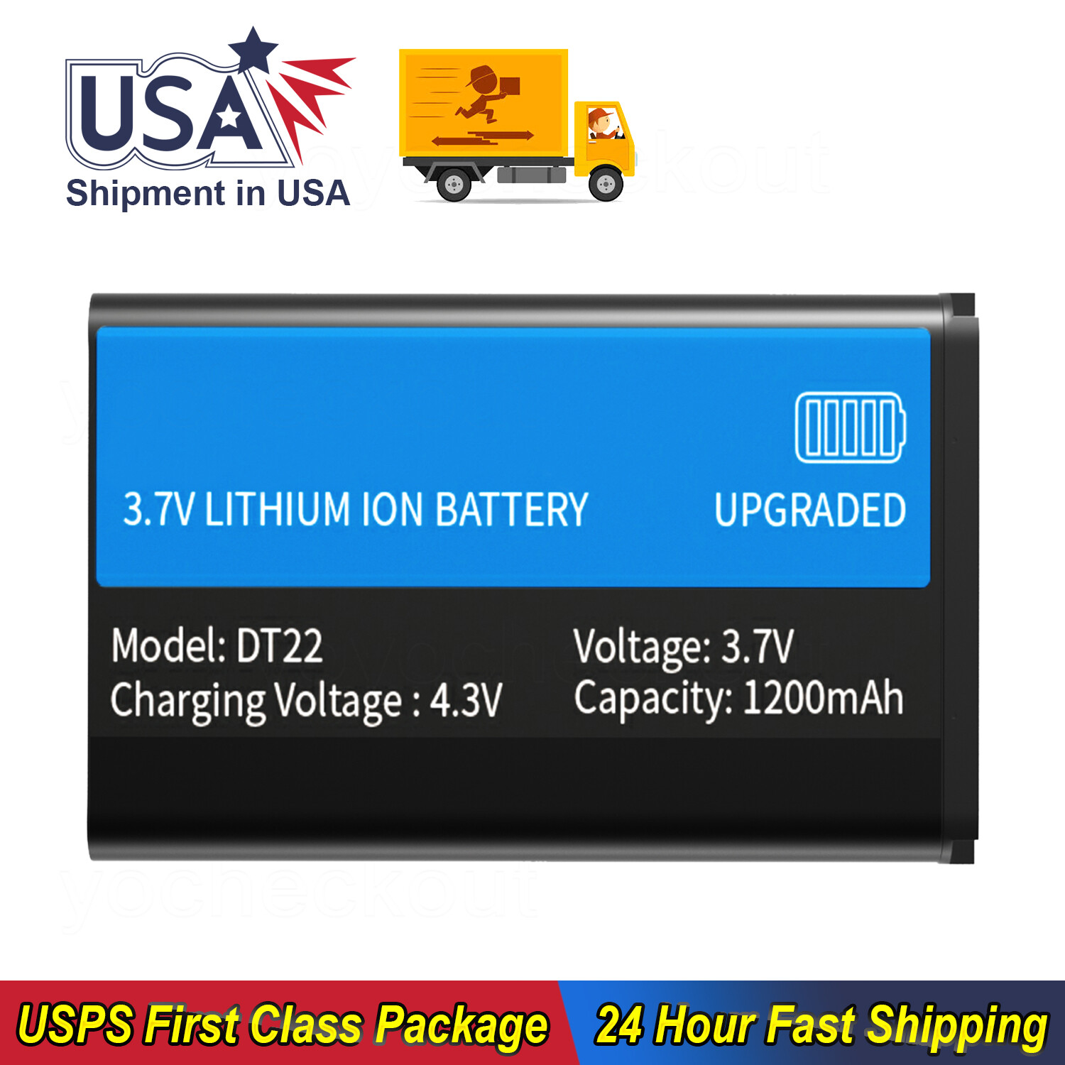 2 Pack For Retevis Two Way Radios RT22 RT22 RT22S RT15 RT19 Repalcement ...