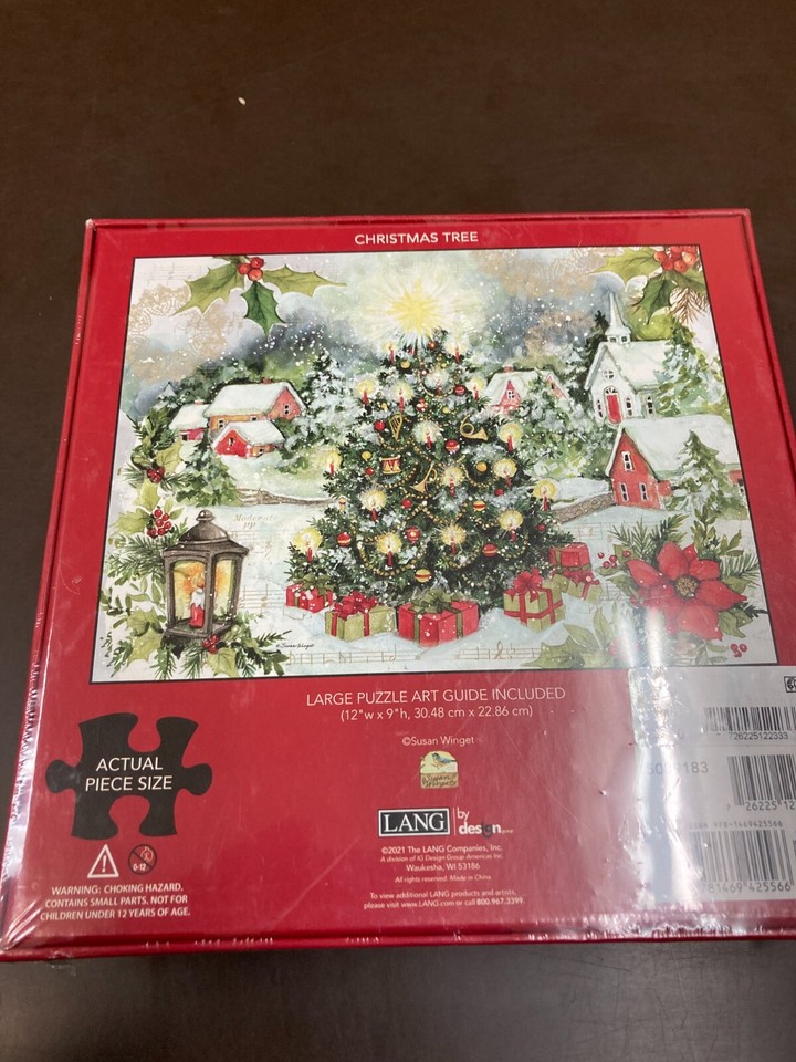 LANG 500 Piece Puzzle Christmas Tree Art From Susan Winget New - Sealed ...