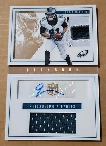 Panini Playbook Jordan Matthews Autograph Number Patch Booklet /35 | eBay