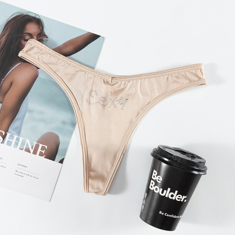 4pack Lot Sexy Womens Satin Panties Thongs G string Bikini Underwear ...