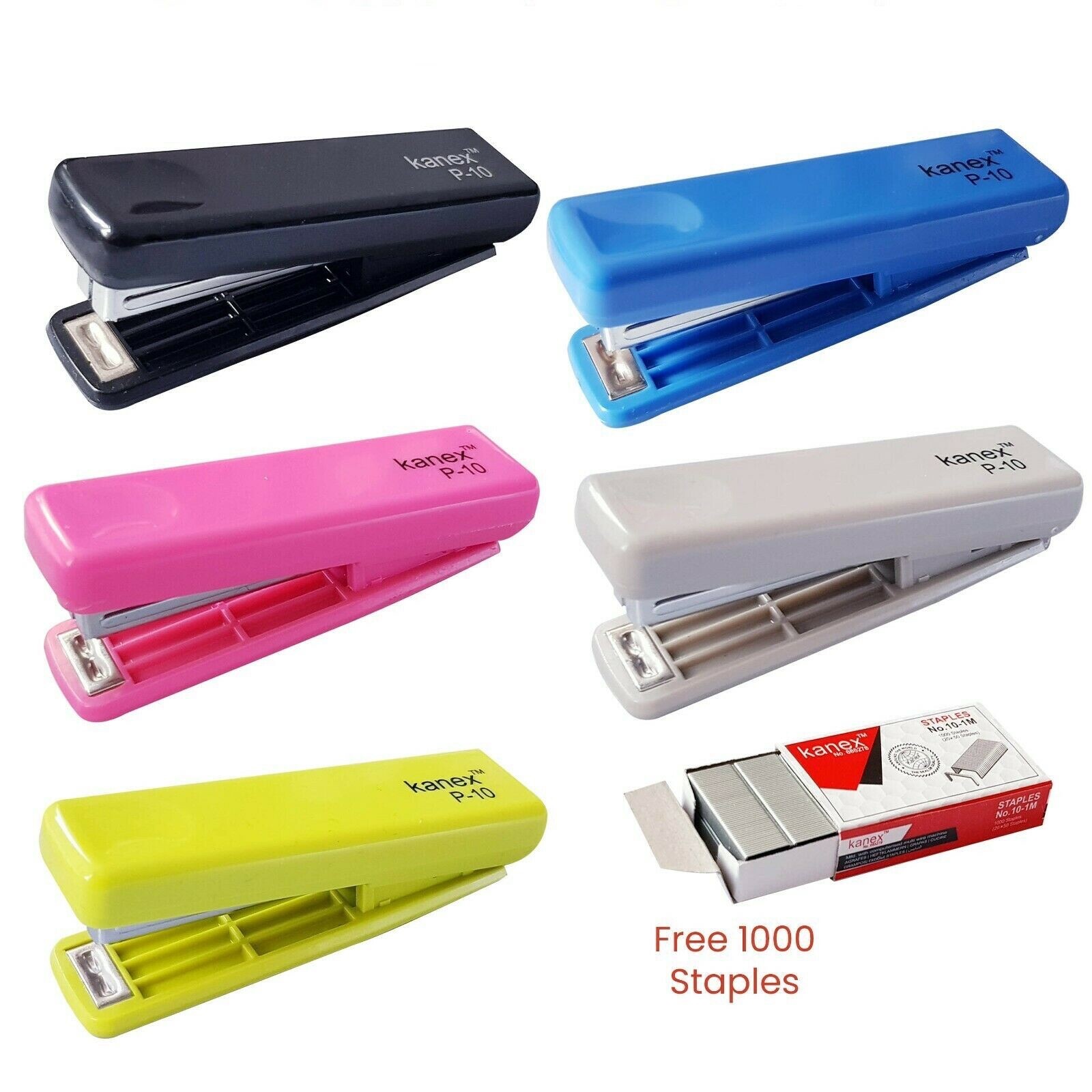 KANEX P10A STAPLER WITH STAPLE - BLUE BODY + 1000 STAPLES | eBay