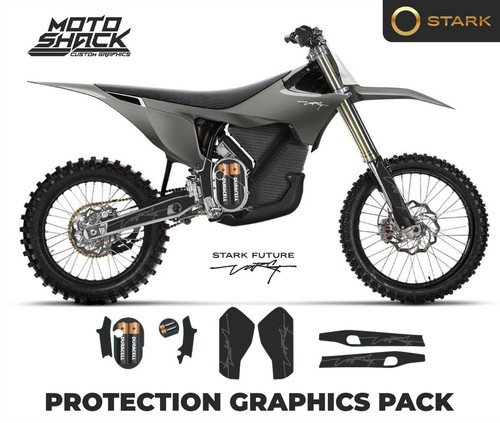 Stark Varg Protection Graphics Pack - Black Gloss Duracell Fork ...