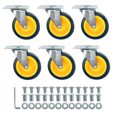 Upgraded 3 Caster Wheels Replacement for 36-40" Mechanic Creeper 6 Pack ...