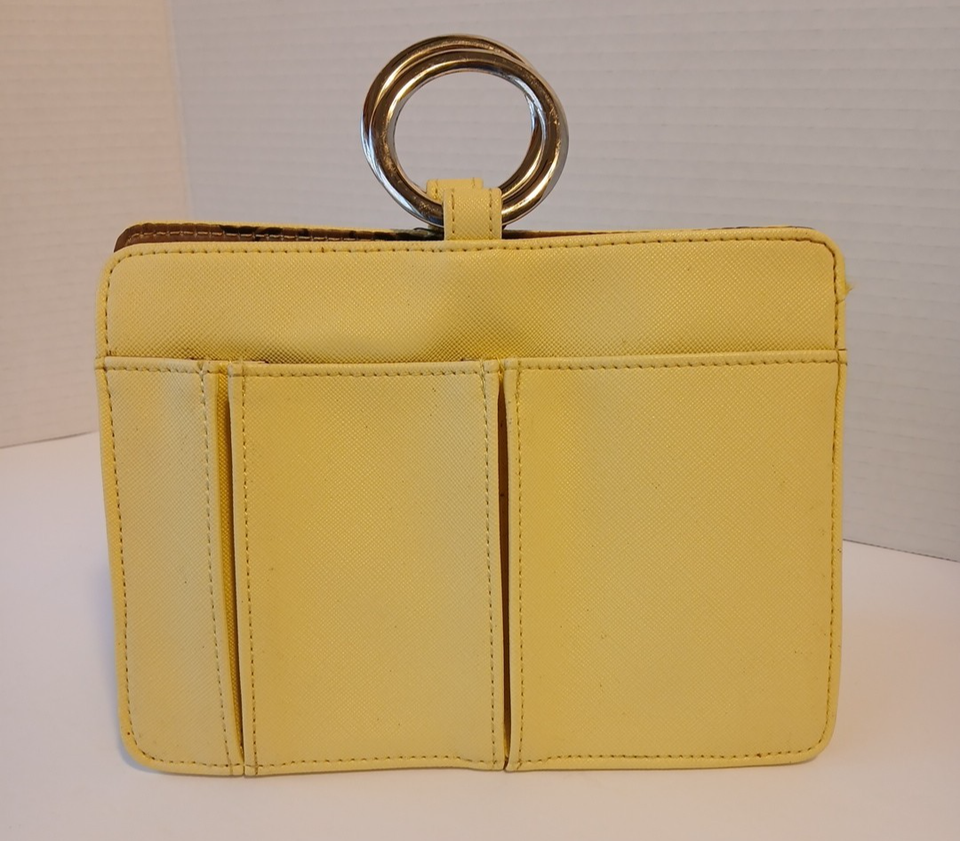 Pouchee Purse Insert Storage Organizer YELLOW 7.5"x5.5" Travel vacation ...
