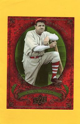 2007 UPPER DECK SEASON GREETINGS CARD BABE RUTH | eBay
