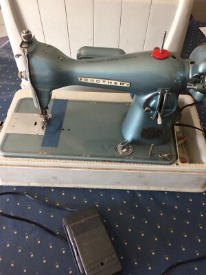 Antique Brother Precision Sewing Machine, Model 050, Case , Foot Pedal ...
