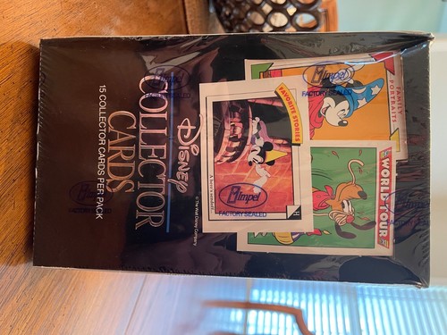 Vintage Disney Collector Trading Picture Cards Sealed Hobby Box 1991 ...