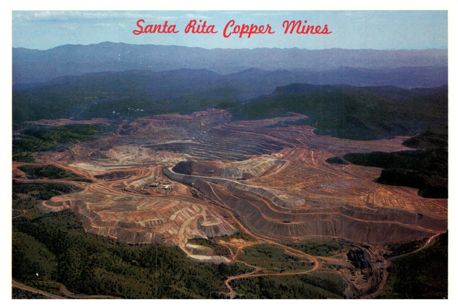 Postcard Santa Rita Copper Mines the first copper was mined here in ...