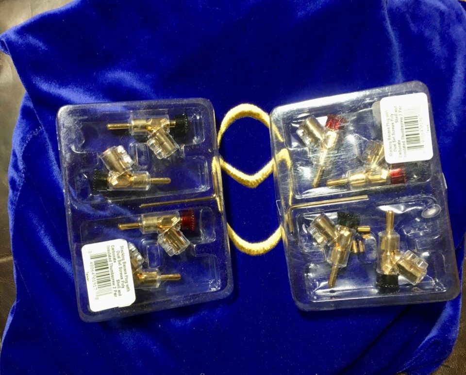 Monster Cable Sigma Retro Gold Pair of 8 Ft speaker cables | eBay