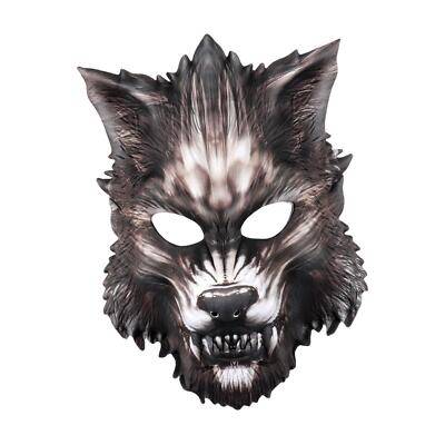 Halloween Wolf Mask EVA Scary Animal Werewolf Half Face for Cosplay ...