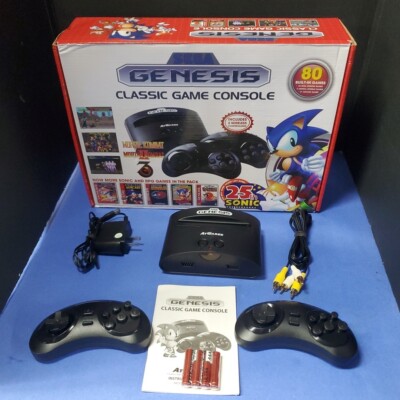 Sega Genesis AtGames Mini Console- Original Complete In Box 80 Pre ...