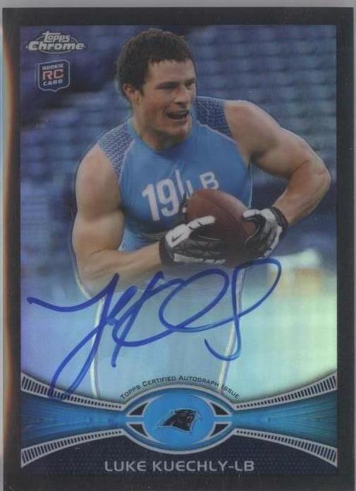 2012 Topps Chrome - Luke Kuechly #45 Black Refractor Rookie Autographs ...
