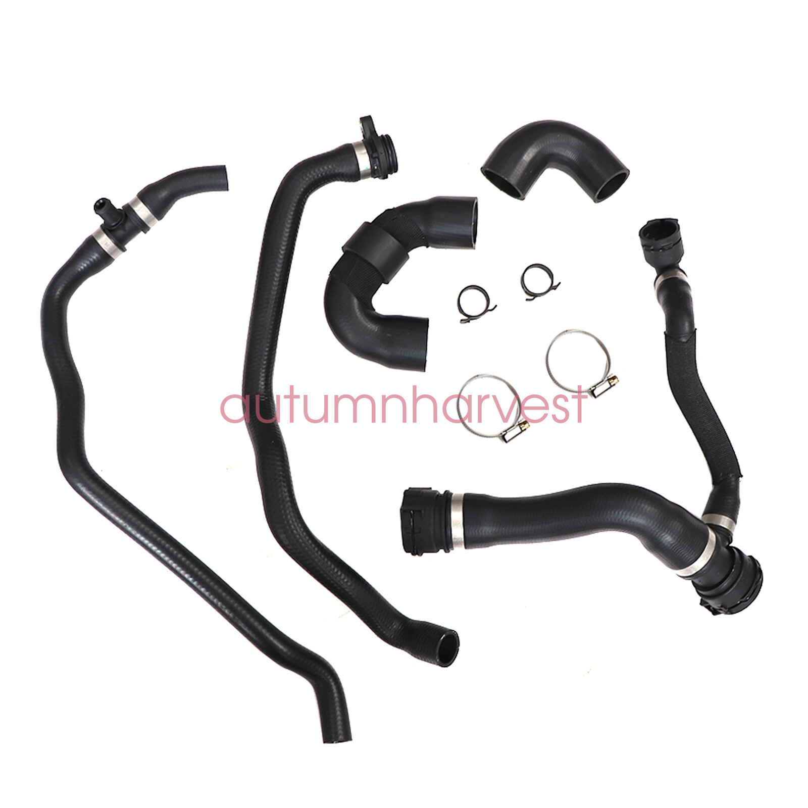 Set of 5 Water Radiator Coolant Hoses for BMW X5 xDrive35i X6 xDrive35i ...