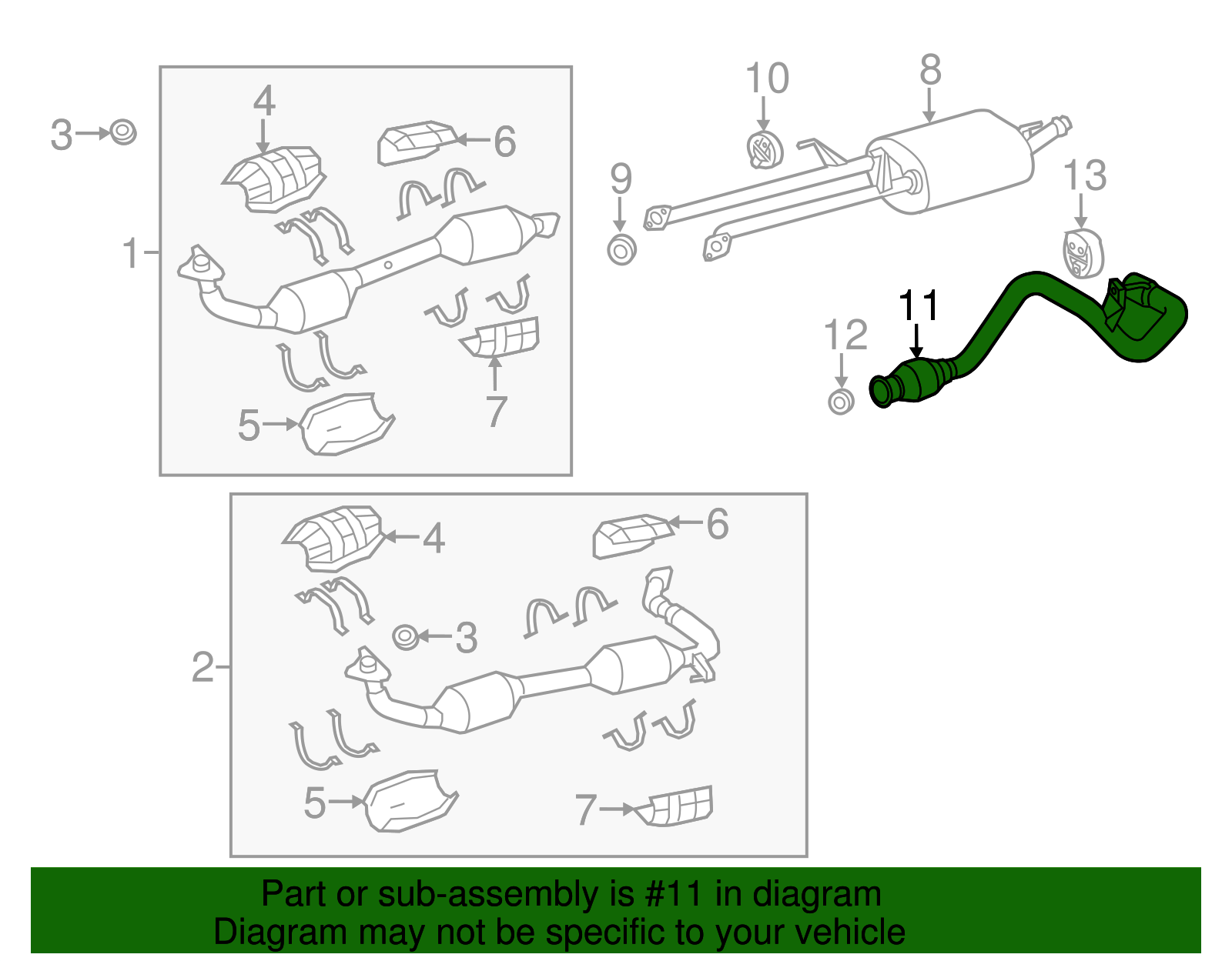174300S011+TOYOTA+Pipe+ASSY+Exhaust+17430-0s011+Genuine+OEM+Part for ...