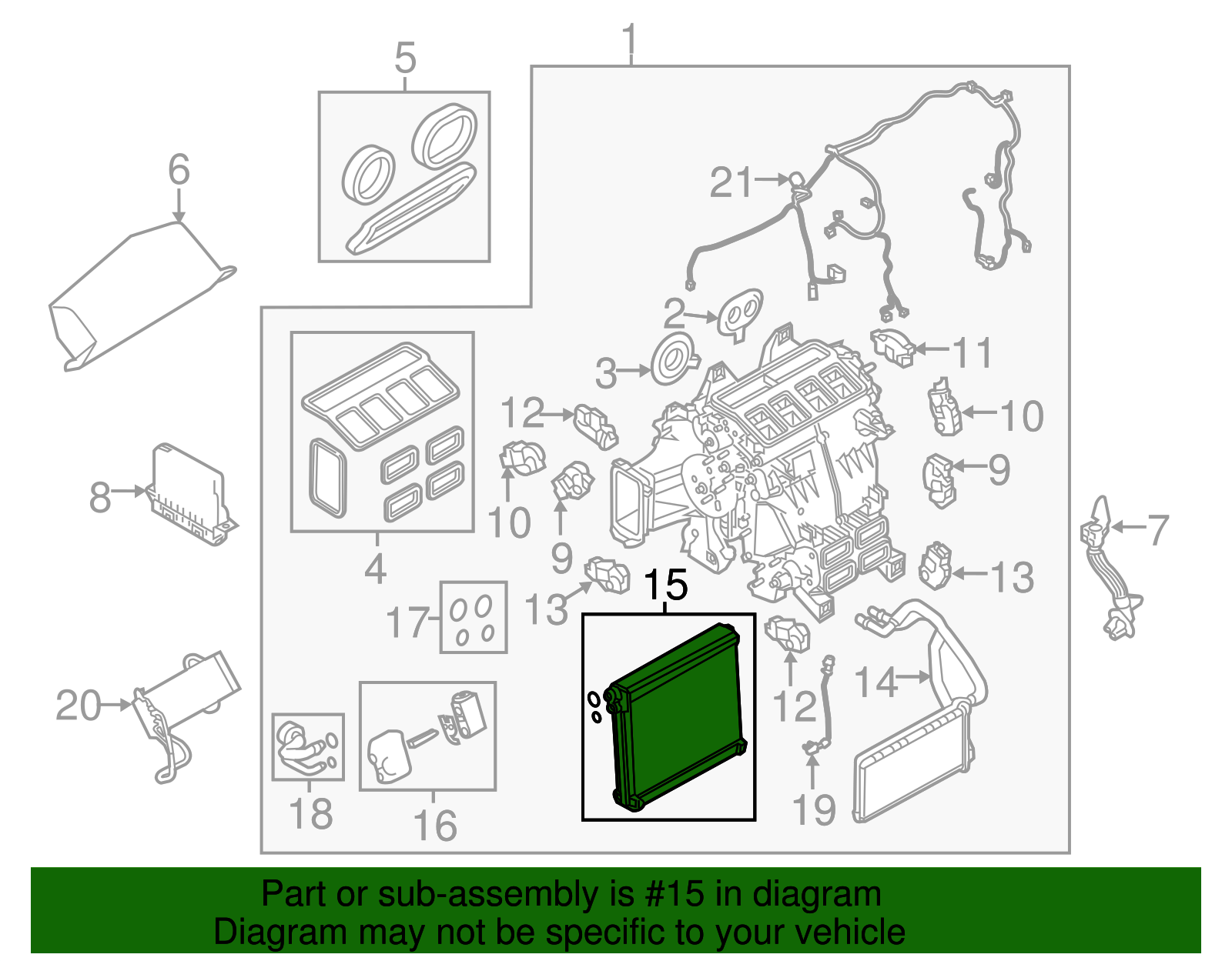 Land Rover OEM 13-17 Range Rover-a/c AC Evaporator Core Lr036365 for ...