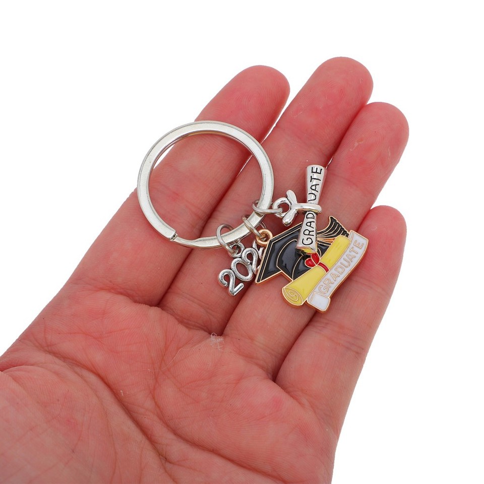 5 Pcs Hat Charms Graduate Cap Graduation Class Pendant for Men Keychain ...