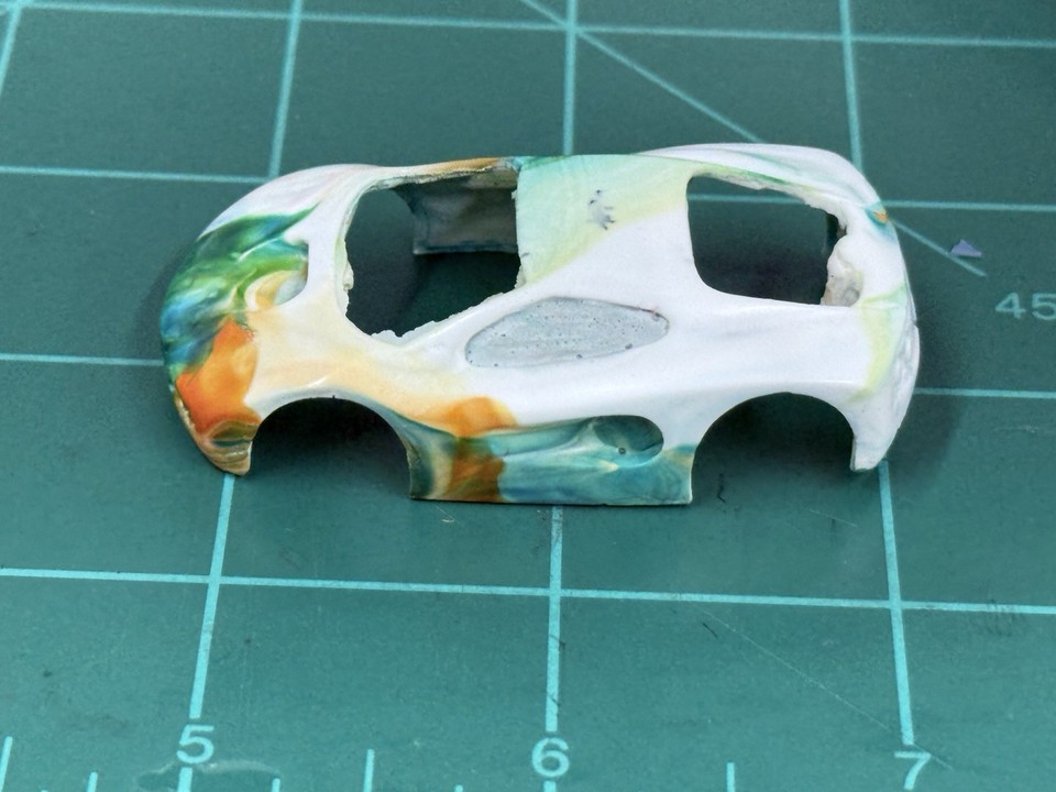 Fray / Bat Jet Style Body Fits Aurora Dash Autoworld HO Slot Car Tjet ...