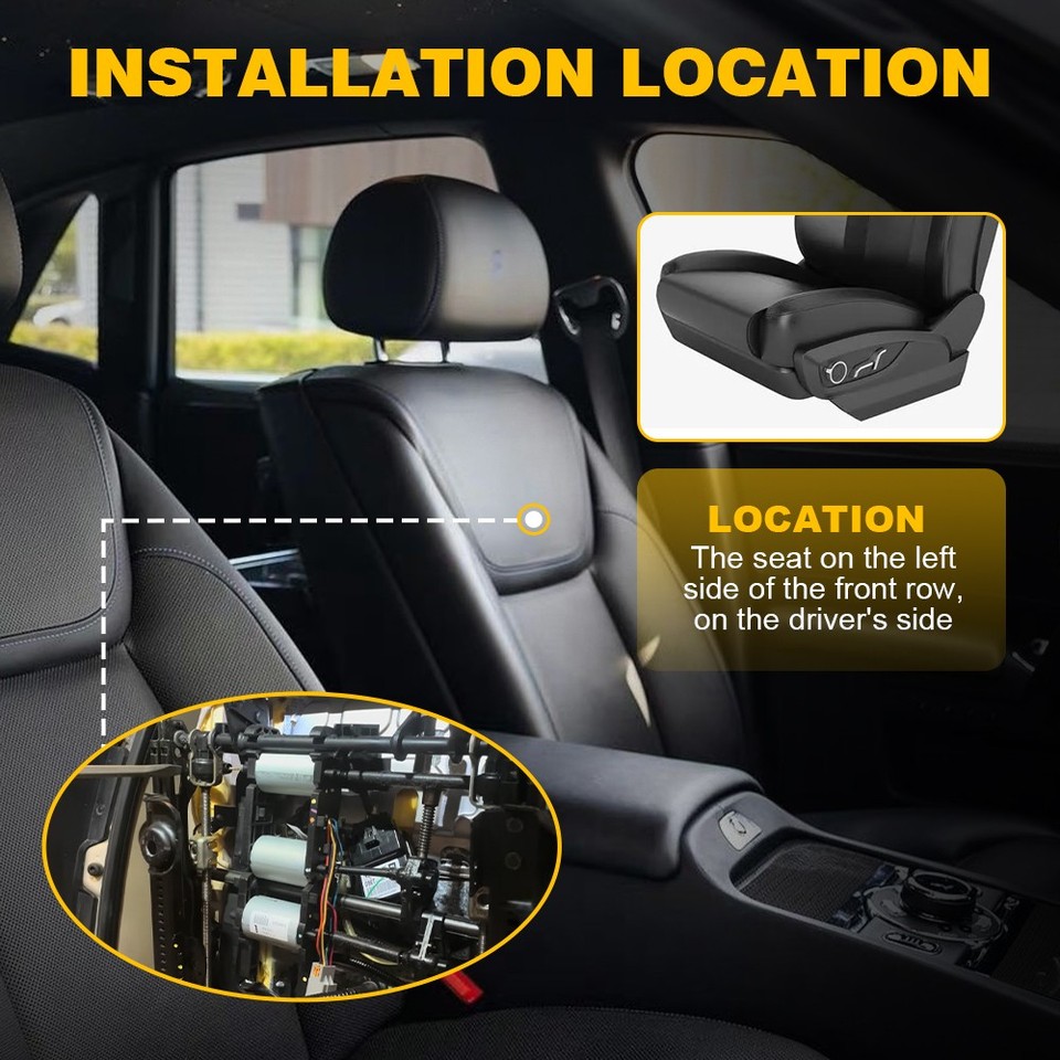 Fit 07 14 Escalade Silverado Yukon 6 or 8 Way Power Seat Motor MEMORY L ...