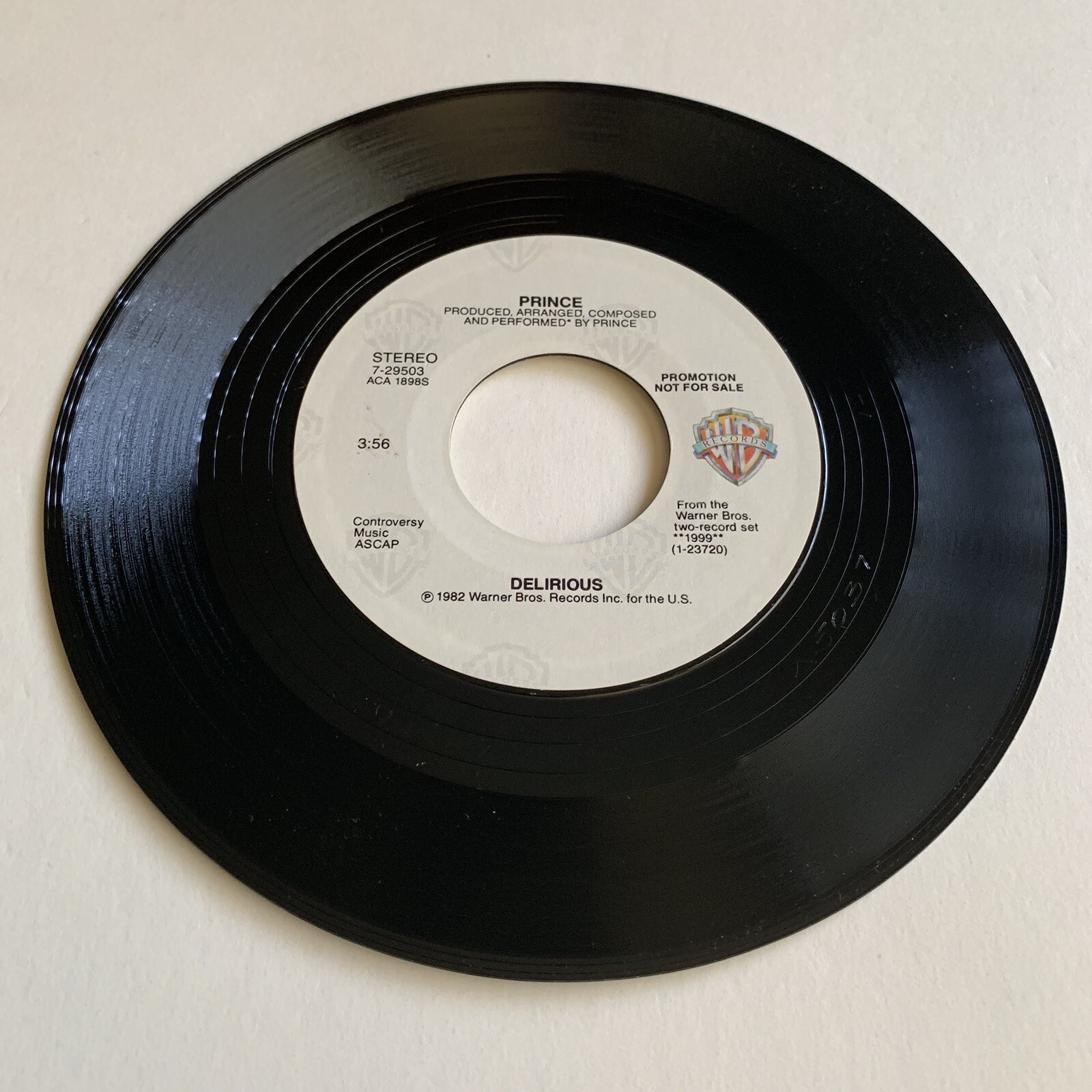 PRINCE - Delirious 1983 7" Record US 45rpm Promo Mono Single Warner ...