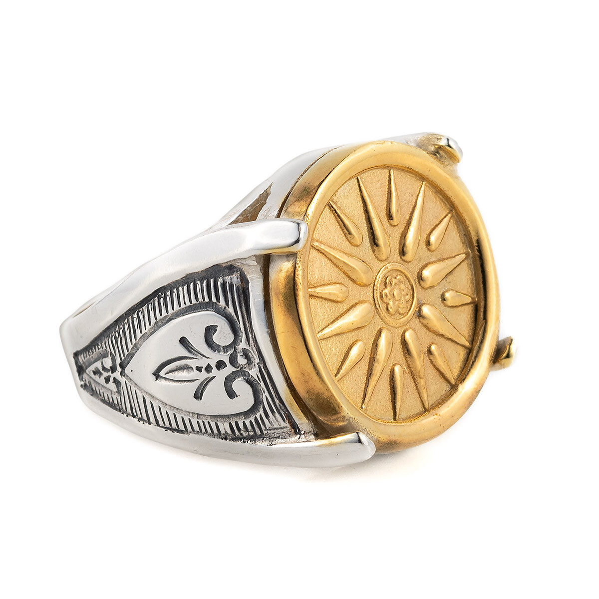 Vergina Sun Ring 925 Sterling Silver Greek Jewelry Ancient Greek Symbol ...