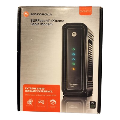 Motorola Cable Modem SURFboard eXtreme DOCSIS 3.0 SB6121 Ethernet Open ...