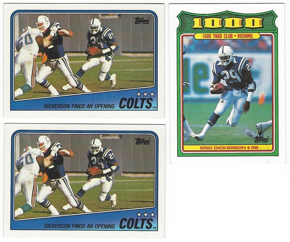 14 1988 TOPPS FOOTBALL INDIANAPOLIS COLTS CARDS (DICKERSON X 3+++) | eBay
