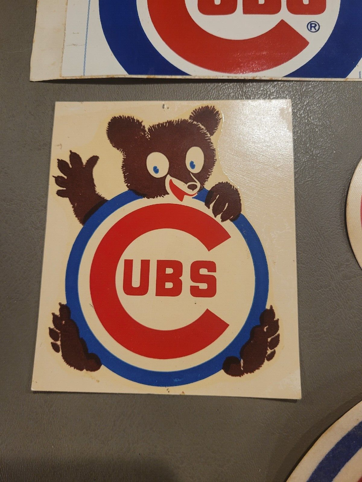 Lot of Vintage CHICAGO CUBS Stickers/Decals/Iron-on | eBay