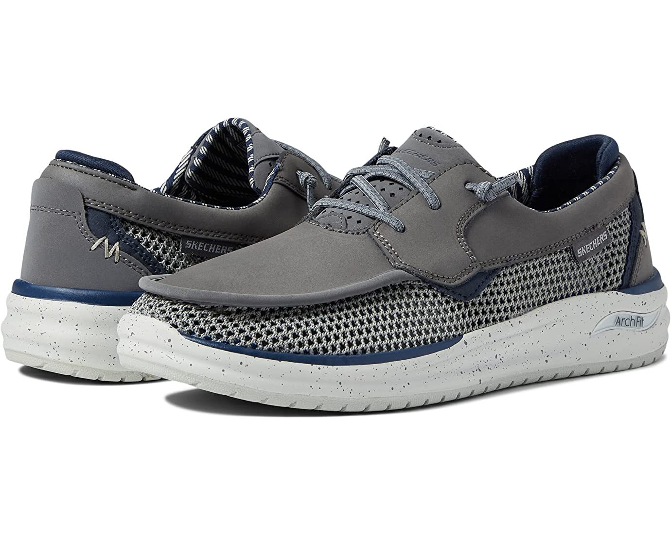 Men's Skechers Arch Fit Melo Waymer Arch Boat, 204589 /CHAR Multi Sizes ...