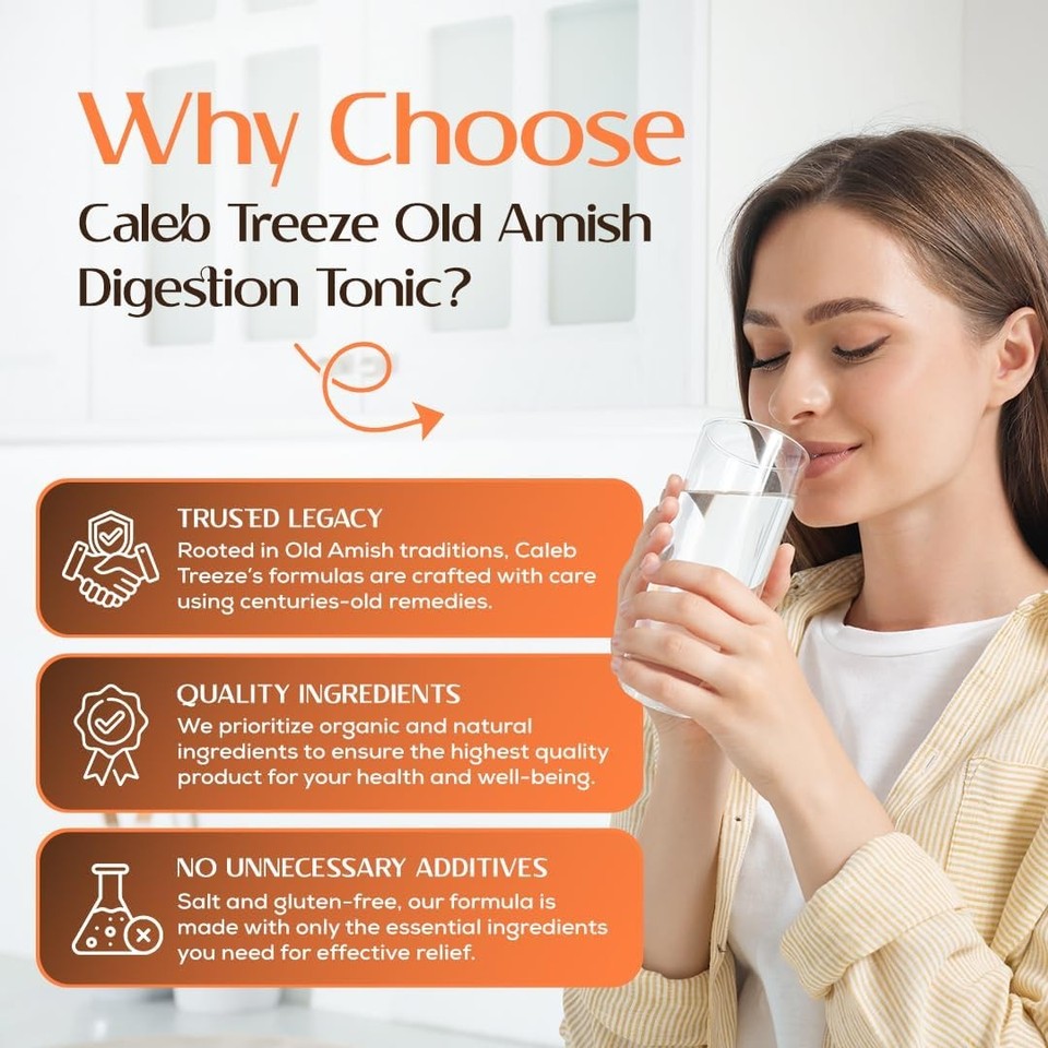 Stops Acid Reflux (8 oz) by Caleb Treeze: Old Amish Formula | eBay