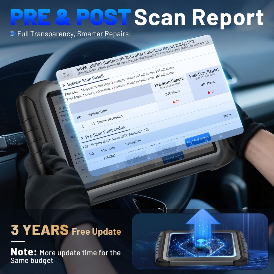 USED 2025 XTOOL IP919 PRO Bidirectional OBD2 Diagnostic Scanner ECU ...