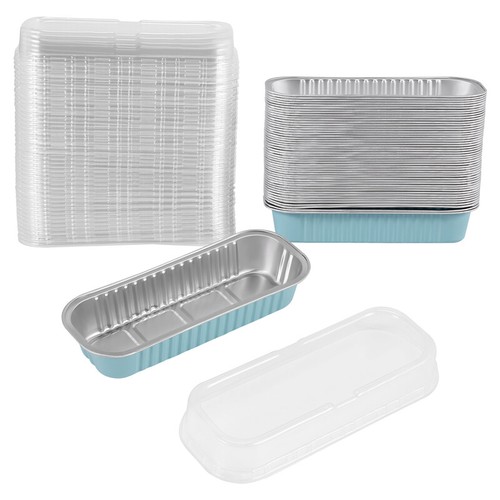 2X(Aluminum Foil Bread Frying Pan,50Pcs Disposable Bread Pan with ...