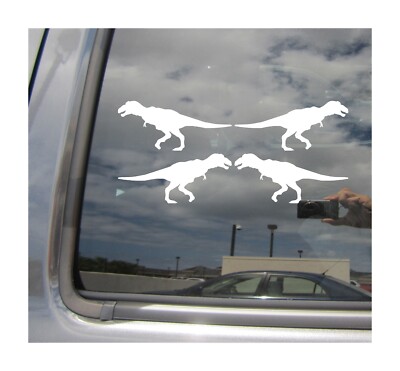 Lot of 4 - 4 inch TRex Tyrannosaurus Rex Dinosaur Car Vinyl Decal ...