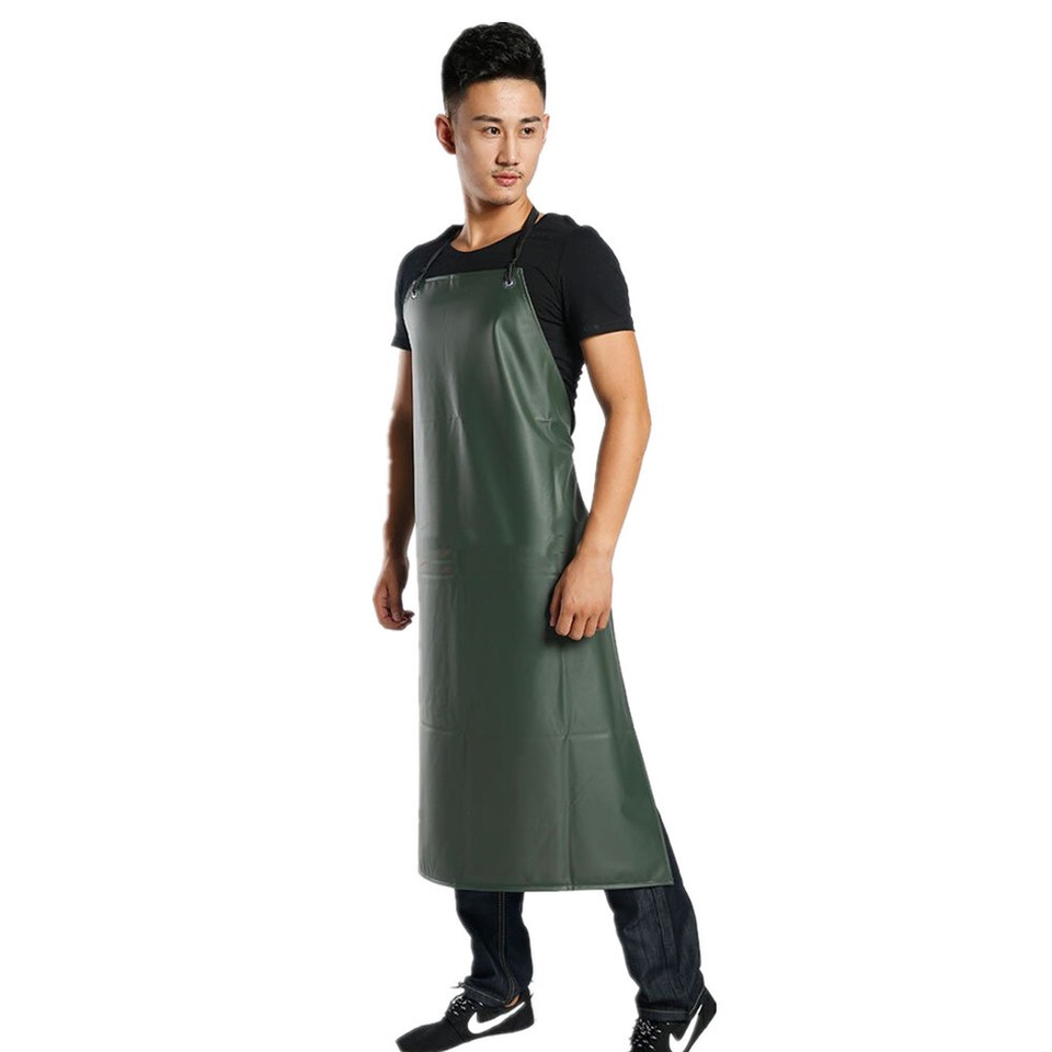 Heavy Duty Vinyl Waterproof Apron Chemical Resistant PVC Apron for ...