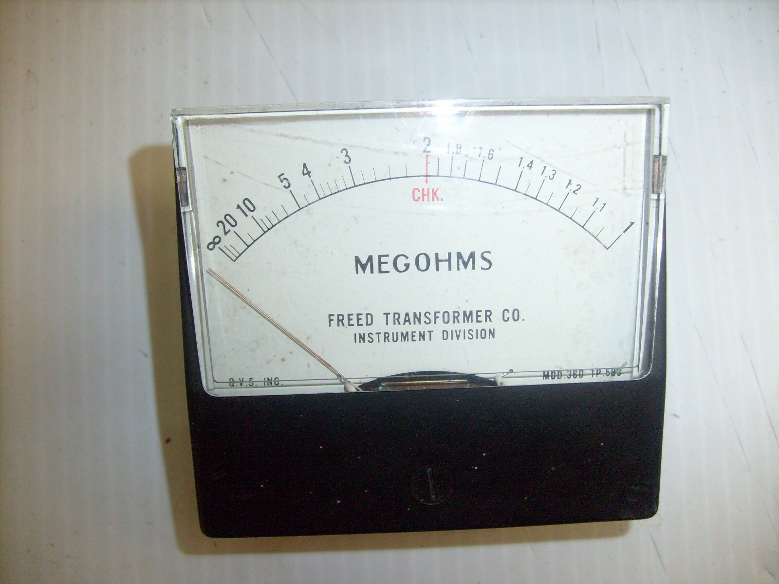 VINTAGE MEGOHMMETER FREED TYPE 1020-C MEGOHMS METER MOD. 360 TP-583 | eBay