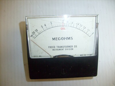 VINTAGE MEGOHMMETER FREED TYPE 1020-C MEGOHMS METER MOD. 360 TP-583 | eBay