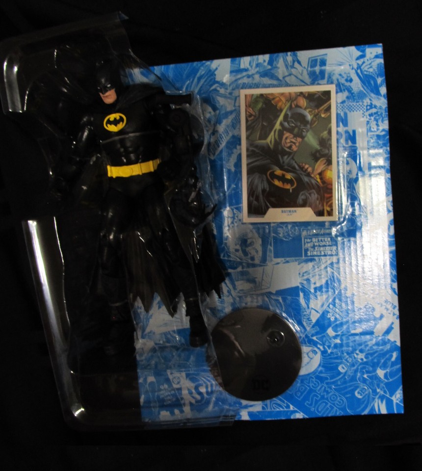 DC Multiverse 2024 90s BLACK BATMAN FIGURE Loose McFarlane JLA Plastic ...